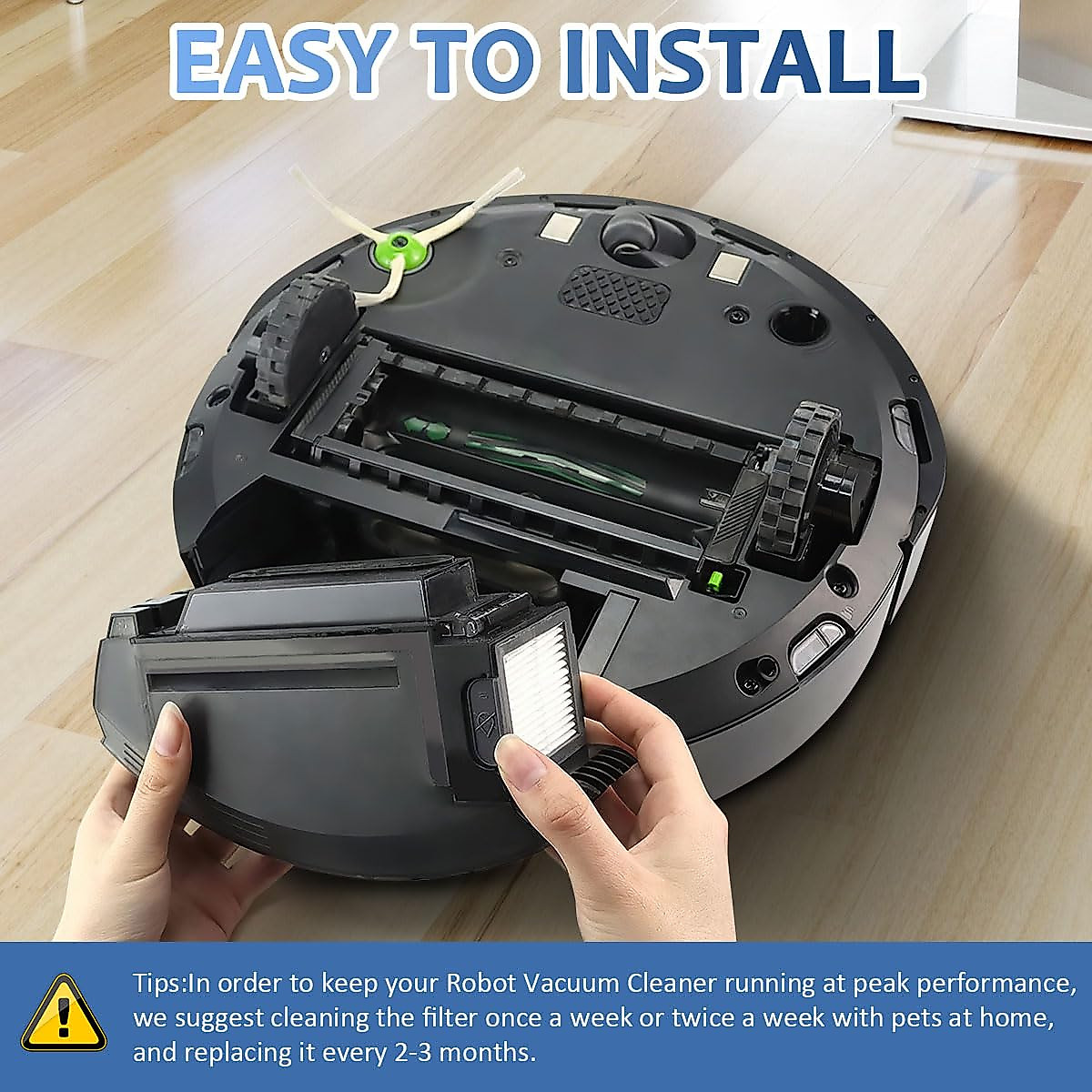 Eagleggo Replacement 4639161 High-Efficiency Filter for iRobot Roomba e, i, and j Series Robot Vacuums Filter