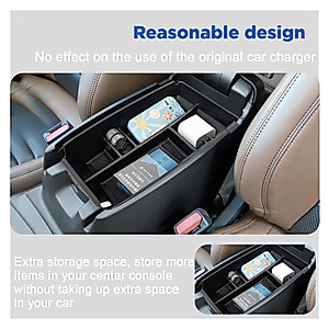 Carwiner Center Console Organizer for 2021-2025 Ford Bronco Sport CX430 2020-2025 Ford Escape Tray Storage Box Armrest Interior Accessories
