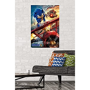 Trends International Sonic the Hedgehog 2 - Key Art Wall Poster, 22.375" x 34", Unframed Version