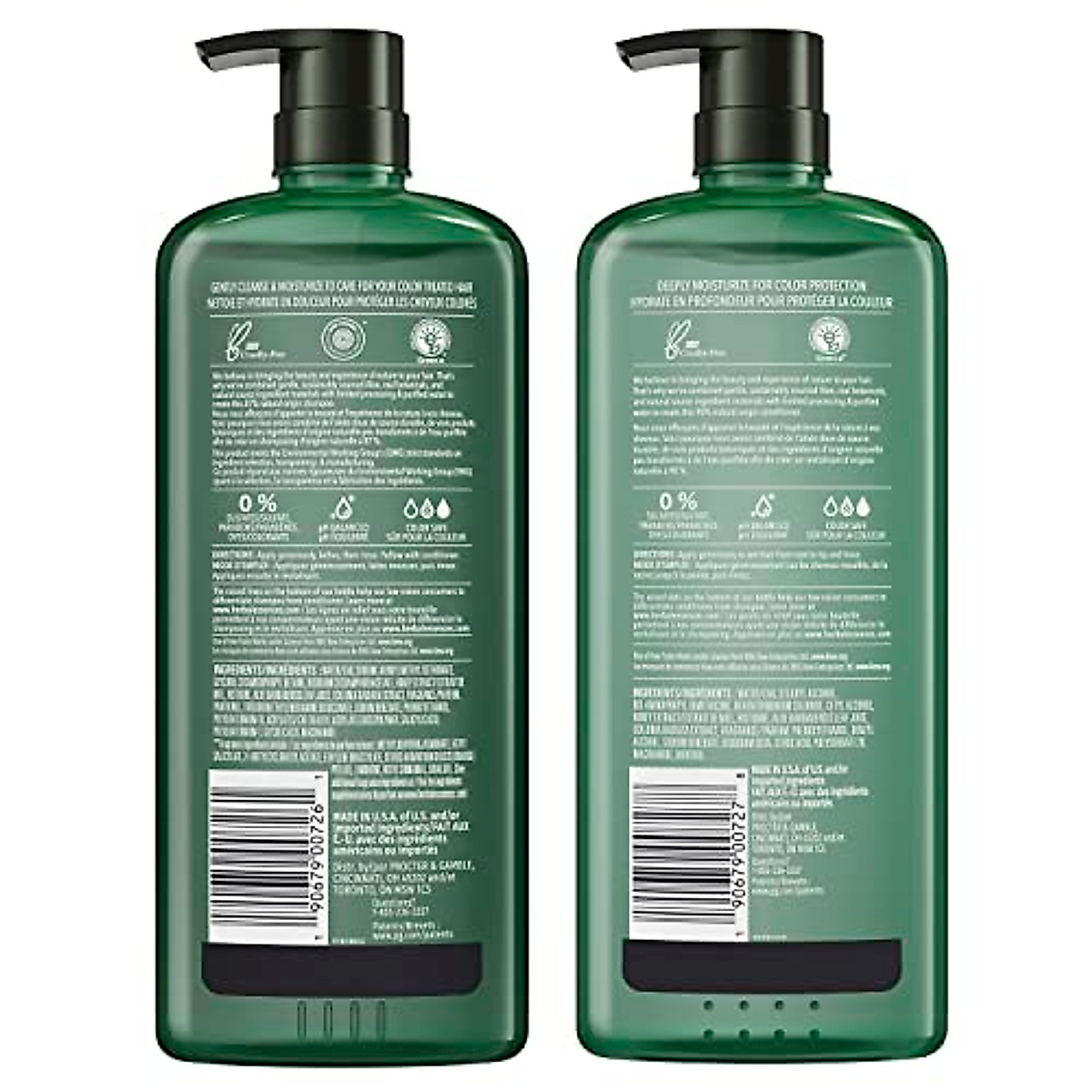Herbal Essences Sulfate Free Shampoo and Conditioner Set, Infused with Honey and Vitamin B, Moisturizing, Safe for Color Treated Hair, Paraben & Mineral Oil-Free, bio:renew, 20.2 Fl Oz Each, 2 Pack