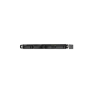 QNAP TS-435XeU-4G-US 4 Bay High-Speed Short Depth Rackmount NAS with M.2 NVMe SSD, Quad Core Marvell Octeon CPU, 4GB DDR4 Memory, Dual 2.5GbE (2.5G/1G/100M) and 10GbE Network Connectivity (Diskless)