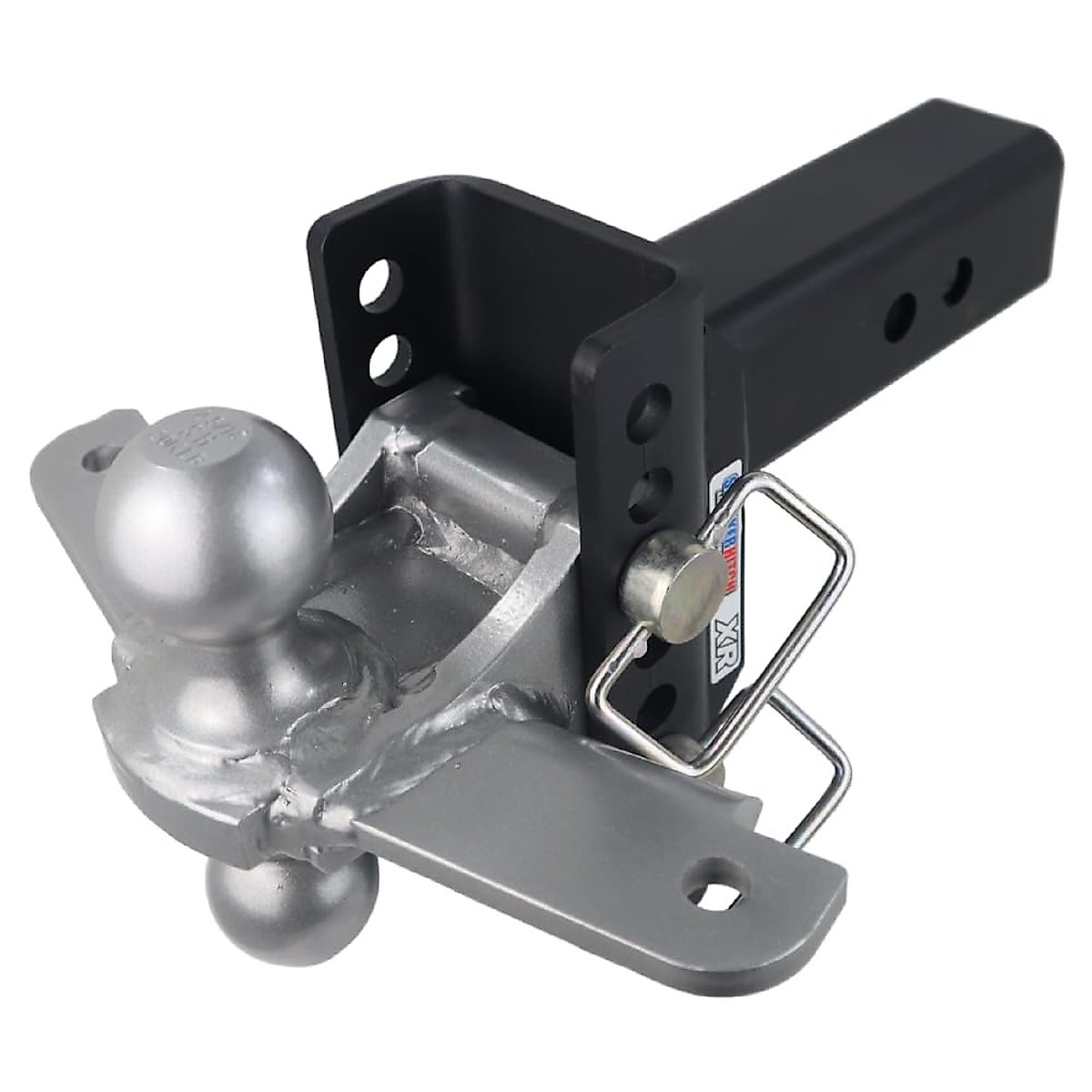 Shocker XR Combo Ball Mount Hitch with Sway Control Tabs, Fits 2" Hitch 4" Drop / 4" Rise