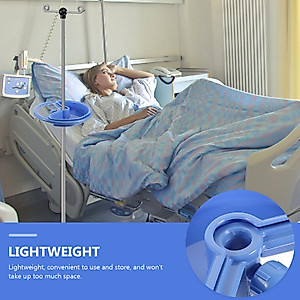 Cabilock Infusion Support Dining Tray Plastic Tray Hospital Supply Storage Tray for Perfusion Support Infusion Support Accessory Plastic Infusion Tray Detachable Drip Stand Plate