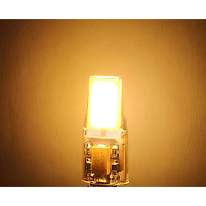 G4 LED Light Bulbs G4 Bi-Pin Base 3W (Equivalent to 20W Halogen Bulb) AC/DC 12V Warm White 3000K LED Bulbs for Landscape Ceiling Under Counter Puck Lighting,1 LED 1508 COB Chip,10 Pack