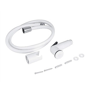 Handheld Bidet Sprayer, Portable Bidet Sprayer Set Bidet Sprayer Portable Women's Wash Sprayer Nozzle Holder Hose Kit for Bathroom Toilet White