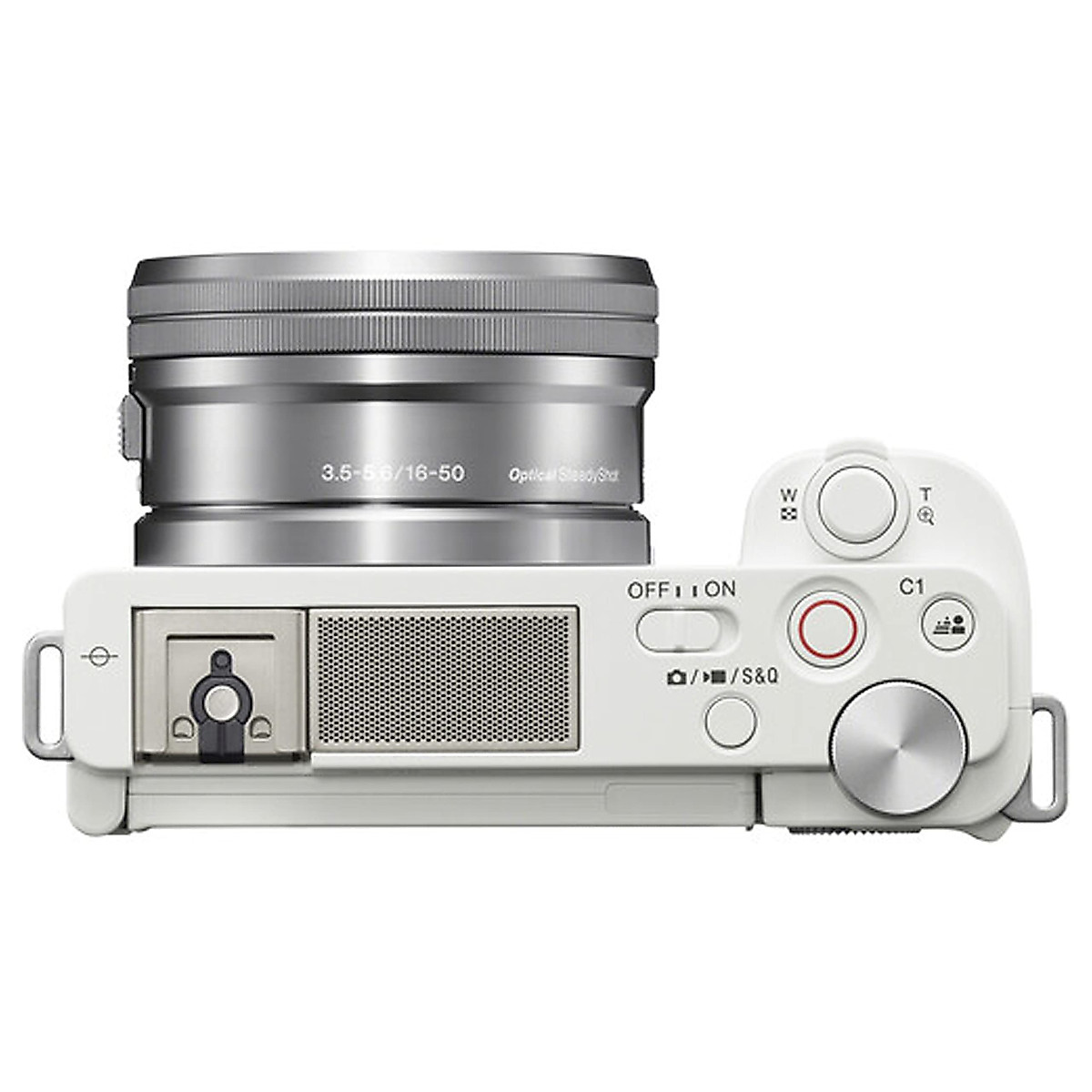 Sony ZV-E10 (White) Mirrorless Camera with 16-50mm Lens + 64GB Memory + Case+ Steady Grip Pod + Tripod+ Software Pack + More (30pc Bundle) (Renewed)