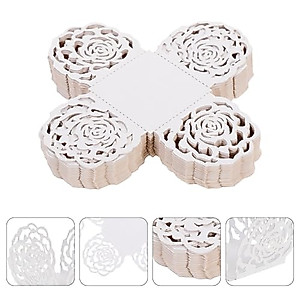 Kichvoe Gift Wrapping Paper Chocolate Packing Paper 100pcs Candy Cups Truffle Wrapper Muffin Liner Flared Paper Baking Cup Cupcake Case Tray for Bridal Shower Birthday Wedding Wedding Decor