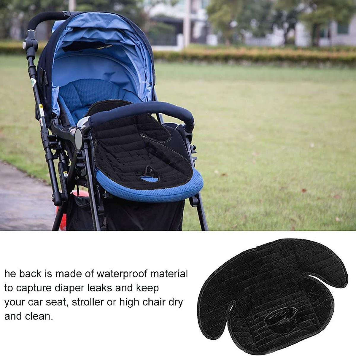 iNelihoo Baby Piddle Pad Car Seat Protector Leak Free Car Seat Saver Waterproof Seat Liner Kid Car Seat Potty Training Pad Protector Dry Seat Pad Mat Under Baby Car Seat Anti Slip Stroller Liner
