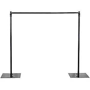Balsa Circle 10 feet x 10 feet Heavy Duty Backdrop Stand Kit with Steel Base - Wedding Background Support System for Photography