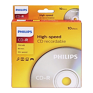 Philips CR7D5BB10/17 CD-R 10Pk PEG Bx