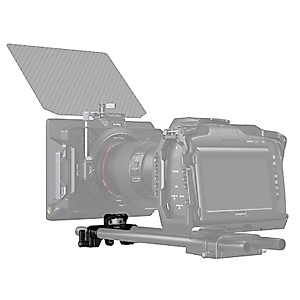 SMALLRIG 15mm LWS Rod Support, Ajustable and Anti-Twist Design, Compatible for SMALLRIG 3196/3680/ 3556/3641/ 3645 Matte Box to Rail Support System, 15mm Dual Rod Clamp - 3652