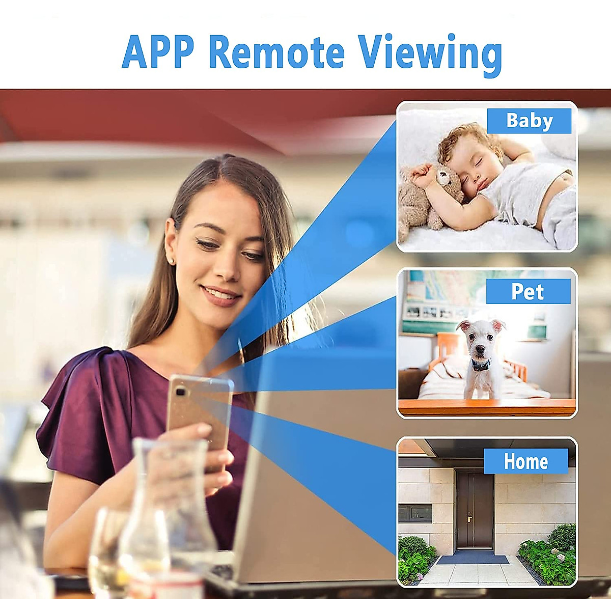 Rettru TY9 Smallest Security Camera Surveillance Camera IP Camera HD 1080P with Android/iOS Phone APP,Window/MAC PC