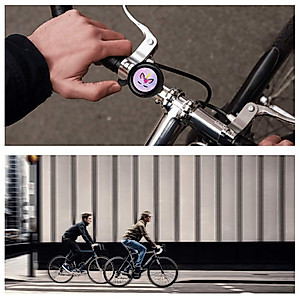 ZYCCW Customized Design Bike Bicycle Bell, Loud Long Crisp Clear Sound for Adults Kids Mountain Road Bike BMX Electric Bike (Pink Unicorn)