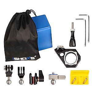 iSHOXS BullBar Pro X 34 | Action Cam Mount - 360° Swivel | Roll Bar Holder for GoPro Hero 11 10 9, Apexcam, Apeman, Insta360, and Compatible Cameras | Aluminum Range 30-34mm