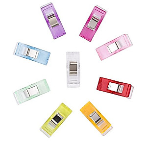 Quilting Clips and Sewing Fabric Clips,Pack of 100,80 Small +20 Middle Quilt Clips Perfect for Sewing Binding,Crafts,Paper Work and Hanging Little Things
