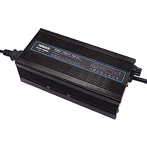 14.6V 20A Charger 12V 20A LiFepo4 Smart Charger DC Output Connector Alligator Clip Used for 4S 12V LiFepo4 Battery Pack with Cooling Fan