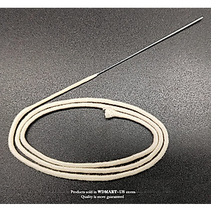 WDMART-US Kerosene Lighter consumables · Cotton core with Metal Guide Needle · Cotton core for Exchange · Suitable for Most Brands of Kerosene Lighter (Length: 19.69in-Diameter: 0.09in)