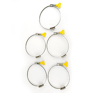 Big Horn 11754PK 4-Inch Left Hand Bridge Clamps, 5-Pack