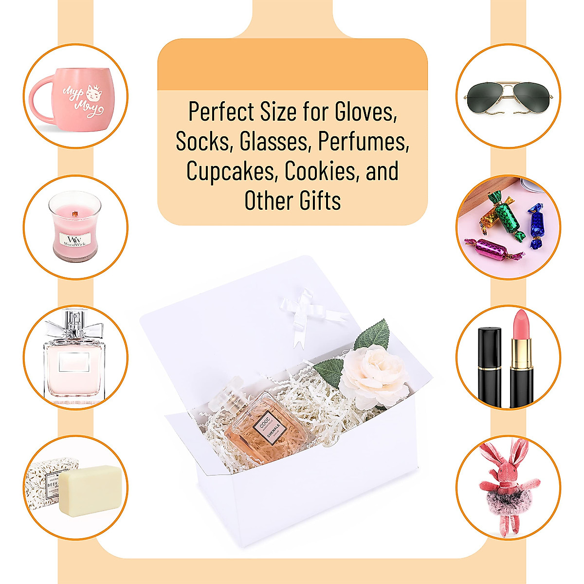 MPFY- Gift Box, 10 Pack, 9x4.5x4.5Inch, White, Gift Boxes with Lids, Bridesmaid Proposal Box, Gift Boxes for Presents, Small Gift Boxes, Bridesmaid Box, White Gift Boxes, White Box, Gift Box with Lid