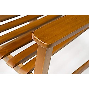 Woodlawn&Home Mission Style Rocking Chair, Natural Hardwood 100040,