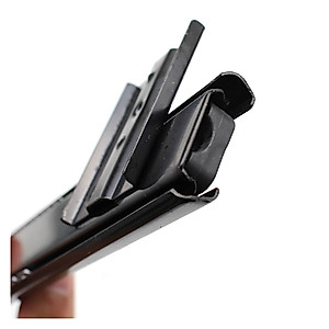 2pcs Computer Desk Drawer Slides Rail Track Hoisting Keyboard Tray Slide Rail Pull Steel Ball Hardware Accessories (Color : Silver, Size : 27mm)