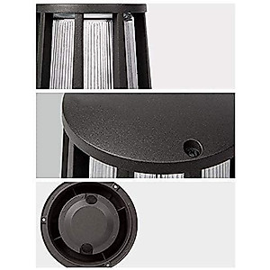 ZMY External Anti-Rust Pillar Lighting Aluminum Glass Outdoor Post Light Waterproof Courtyard Landscape Column Lamp Garden Villa Home Courtyard Decorative Street Fixture