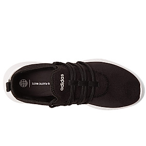 adidas Women's Puremotion Adapt 2.0 Running Shoe, Black/Black/White, 8