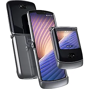 Moto Razr 5G 2020 (256GB, 8GB) 6.2" Flip P-OLED, Snapdragon 765 5G, 2800mAh Battery, 48MP Camera (Fully Unlocked for AT&T, T-Mobile, Verizon, Global) XT2071-2 Silver (Renewed)