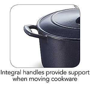 Tramontina 80131/038DS Enameled Cast Iron Covered Round Dutch Oven, 5.5-Quart, Dark Blue