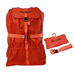 Da Rush Stroller Bag for Airplane Travel - Heavy Duty Multifunctional Stroller Bag with Luggage Strap to Use as Car Seat Travel Belt - 3 in 1 Gate Check Bag that Fits Standard or Double Strollers