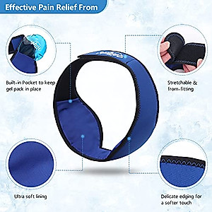 Hilph Bundle of Jaw Ice Pack + 2 Pack Foot Ice Pack Socks
