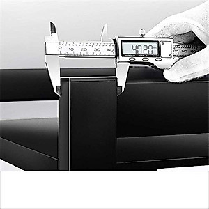 JF-XUAN Kitchen Shelf Kitchen Counter Holder 2-Tier Stainless Steel Microwave Oven Rack Multifunction Kitchen Counter Shelf (Color : Black, Size : 55X38X45CM)