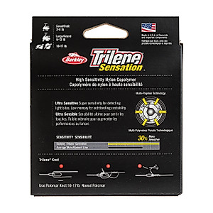 Berkley Trilene® Sensation, Blaze Orange, 14lb | 6.3kg Monofilament Fishing Line, Suitable for Freshwater Environments