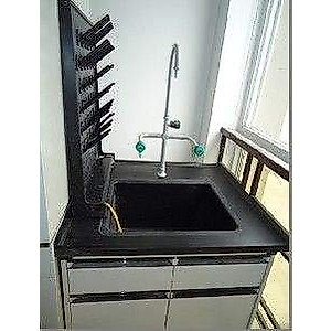 Heytaful Lab Drying Racks Pegboard Bench-top Wall-Mount Laboratory Glassware Cleaning Polyethylene Equipment (52 Black)