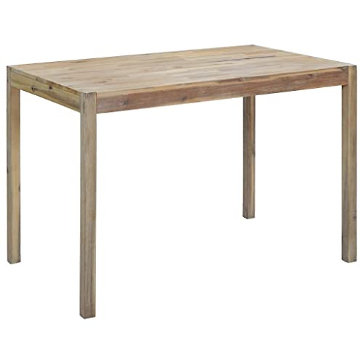YPWRENH Side Tables Kitchen Tables Dining Table 47.2 "x27.6 x29.5 Solid Acacia Wood for Dining Room, Kitchen or Living Room