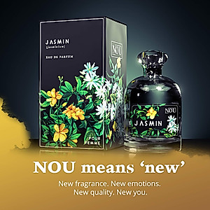 NOU Jasminum Floral Perfume with Sweet Fruity Notes Natural Perfume for Women with Essential Oils Fresh Smelling 1.7 fl oz EDP