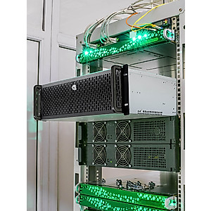 Rosewill 4U Server Chassis Rackmount Case | 15 3.5" HDD Bays | E-ATX Compatible | 6 Front 120mm Fans, 2 Rear 80mm Fans | 2X USB 3.0 | Front Panel Lock and Key | Silver/Black - RSV-L4500U