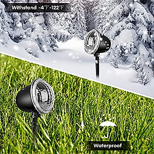 Star Projector Twinkle Light, Yokgrass Christmas Outdoor Projector Light with 5 Modes and Remote Control, Holiday White Projector for Bedroom Party Wedding Landscape Decorations