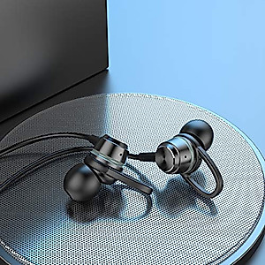 Heave Wireless Earbuds Bluetooth 5.0 Headphones,10 Hours Playtime CVC8.0 Noise Cancelling Earphone Built in Mic Headset with Deep Bass HiFi Sound for Sports Green