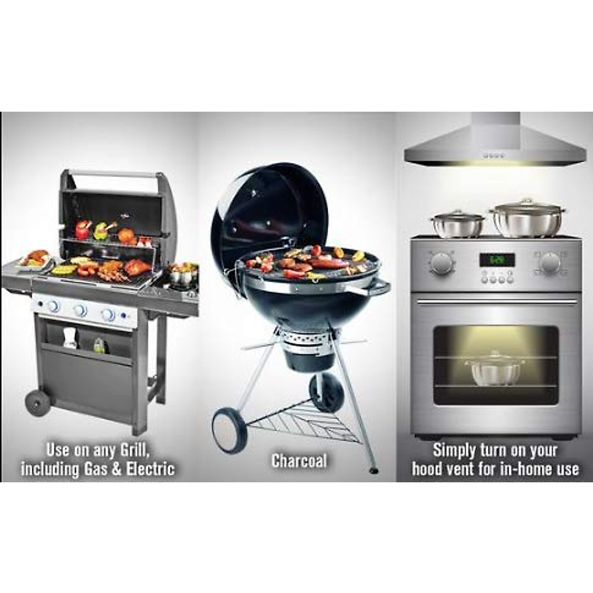 SmokeStack Finely Ground Wood Chips and Smoker Box – Turn Any Grill Oven Stovetop Into A Smoker - Evenly Adds Delicious Smoke Flavor - No Pre Soaking Needed (Applewood)