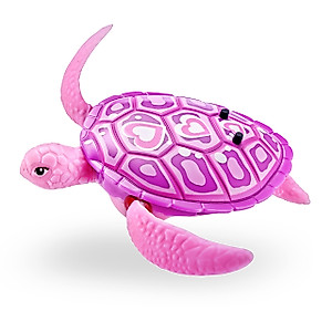ROBO ALIVE Robo Turtle Robotic Swimming Turtle (Green + Pink) by ZURU Water Activated, Comes with Batteries, Exclusive (2 Pack)