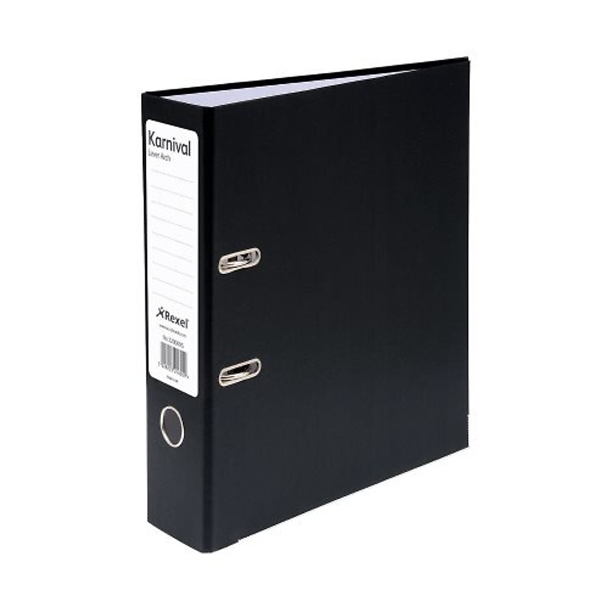 Rexel A4 Lever Arch File, Black, 75 mm Spine Width, Karnival, Pack of 10, 3200005