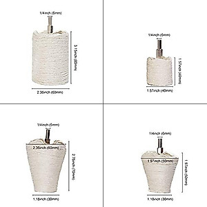 ANWTOTU Polishing Buffing Wheel for Drill - 8Pcs, Polishing Wheel Kit with 1/4 inches Hex Shafts for Manifold/Aluminum/Stainless Steel/Chrome