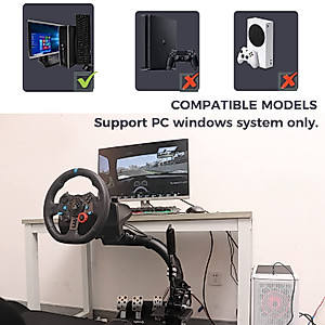 Hottoby USB handbrake,64 Bit PC Handbrake for Logitech G920 G25 G27 G29 Thrustmaster T500RS Sim Racing Handbrake with Clamp