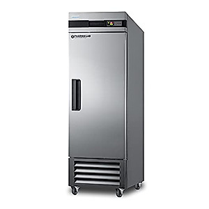 AccuCold AFS23ML 28 Pharmacy Freezer With 23 Cu. Ft. Capacity Forced Air Cooling Temperature Alarm LED Control Panel And Self-Closing Door In Stainless Steel