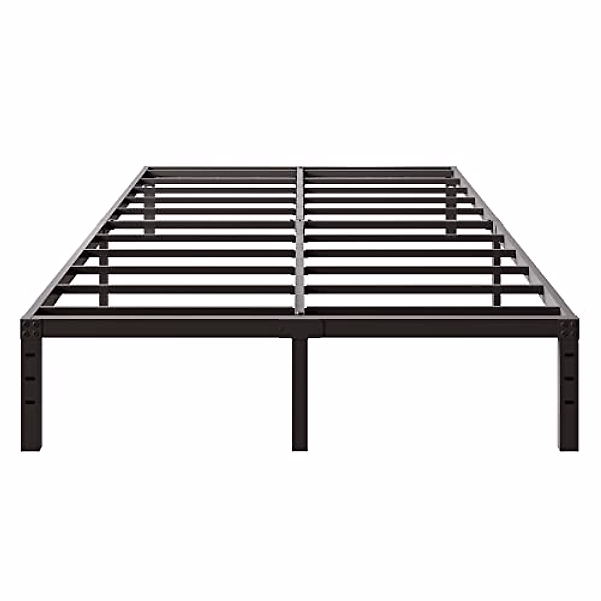 XMhongsong 14 Inch Queen Size Bed Frame No Box Spring Needed, Heavy Duty Metal Platform Bed Frame, Easy Assembly, Noise Free, Black