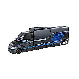 Disney Pixar Cars Jackson Storm Launching Hauler, Miniature Racecar Carrier Toys For Racing Play, Small, Portable, Collectible Automobile Toys Based on Cars Movies, Toys for Kids Age 3 and Up