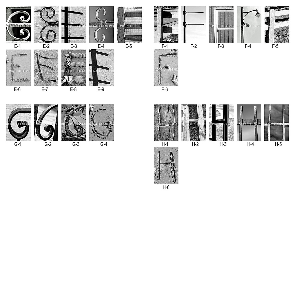 Personalized Teacher Gift - Teacher End of Year Gift - Custom Teacher Gift using Alphabet photography - UNFRAMED