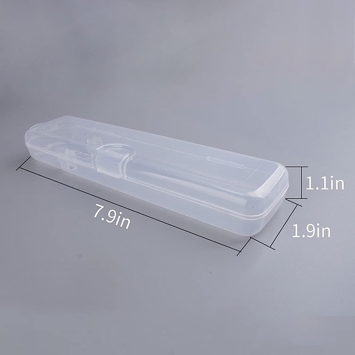 LINKIM BOLLY 5Pcs Portable Travel Toothbrush Case Double Card Slots Transparent Hard Plastic Toothbrush Box Dust-Proof Toothbrush Toothpaste Box Holder Toothbrush Protector for Camping, Travel