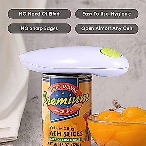 Procan Electric Can Opener, Restaurant can Opener, Smooth Edge Automatic Electric Can Opener! Chef's Best Choice, Best Kitchen Gadget for Arthritis, White
